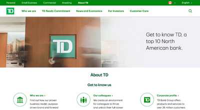 ᐈ TD Bank | Banks.place