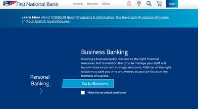 ᐈ First National Bank | Banks.place